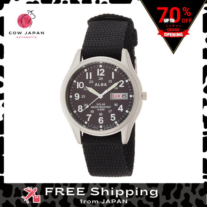 SEIKO Alba Solar Men's wristwatch, date and day display AEFD557 | Lazada PH