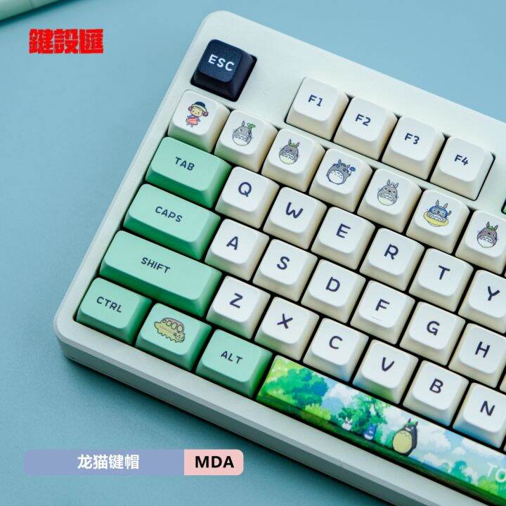 TOTORO My Neighbor Totoro Keycap Ball Cap MDA Height PBT Sublimation ...