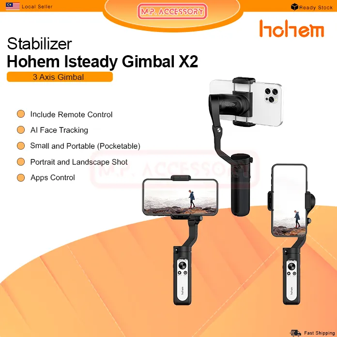 Hohem Isteady 3-Axis X2 Foldable Smartphone Gimbal Small and Portable ...