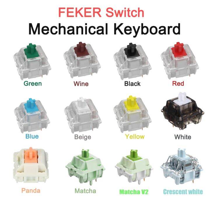 10-110pcs Switches FEKER Similar to Holy Panda Matcha 3Pin For ...