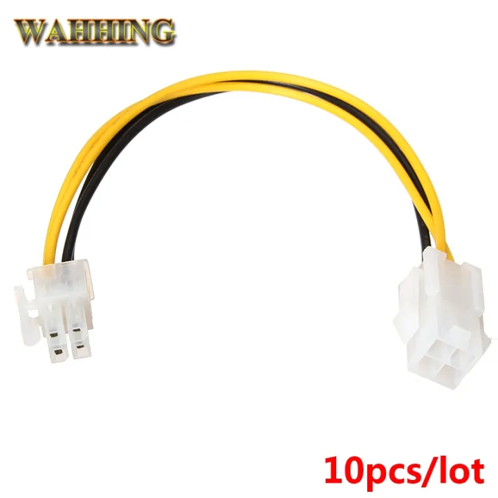 10pcs 20cm ATX 4 Pin Male to 4Pin Female PC CPU Power Supply Extension ...