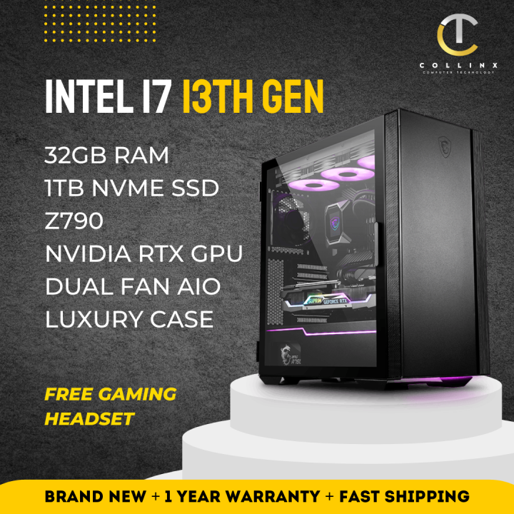 [ GAMING PC BUILD - LUXURY ] INTEL CORE I7 13700KF 13TH GEN PC | Nvidia ...