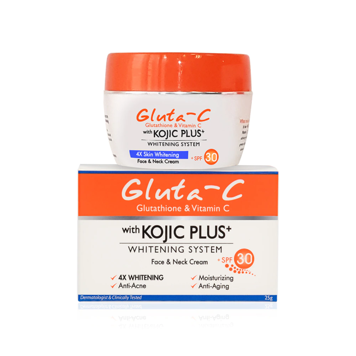 GLUTA C Kojic Plus Face and Neck Cream SPF30 25g | Lazada PH