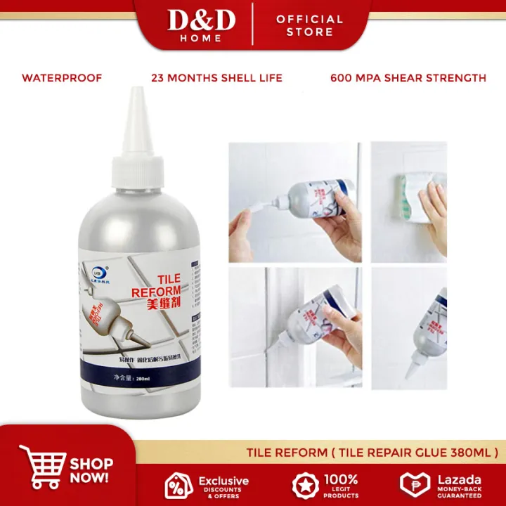 D&D Home | Tile Reform - Tile Repair Glue Waterproof | 280ml | Lazada PH