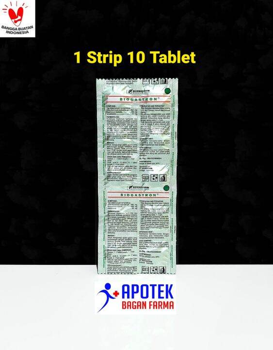 OBAT ASAM LAMBUNG BIOGASTRON 10 TABLET | Lazada Indonesia