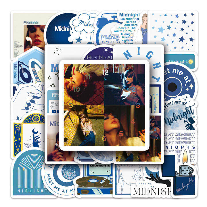 พร้อมส่ง Midnights taylor swift music T-Swizzle USA Rock sticker สติกเก ...