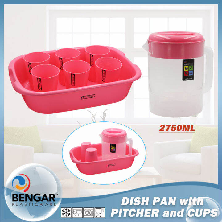 Pitcher / cups/ plastic pitcher/ tray / pitsel / baso / set / dish tray ...