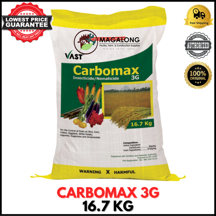 Vast Carbomax 3G Insecticide/Nematicide 16.7kg - BETTER THAN FURADAN 3G ...