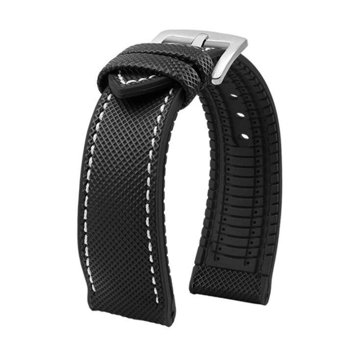 Rubber Sailcloth Divers Watch Strap Band 20MM For IWC Pilot's Watch ...