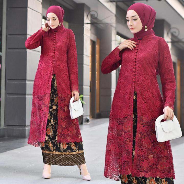 TUN9K KANCING DEPAN/TUNIK KANCING DEPAN BUSUI/TUNIK STELAN ROK BATIK ...