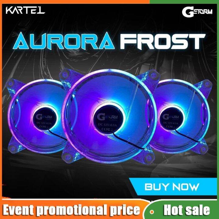 G STORM Aurora FROST LED Fan 120mm PC CPU Computer Case Cooling Fan ...