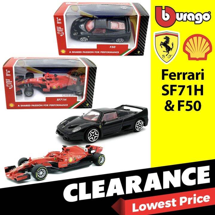 Bburago Shell Ferrari Alloy Diecast Racing Car Toy Collectible 2019 The ...