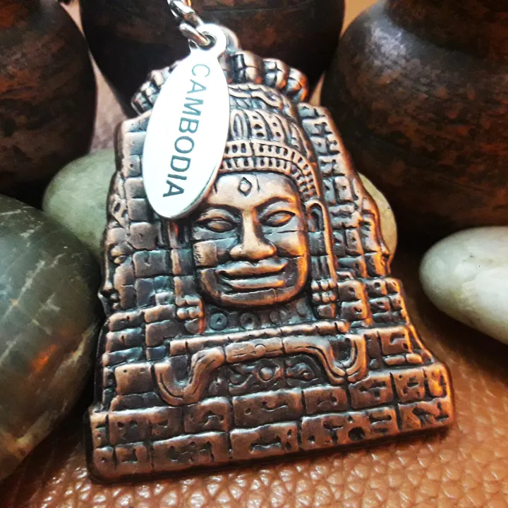 Cambodia Keychain Temple Faces Souvenir Key Holder Gifts Collection ...