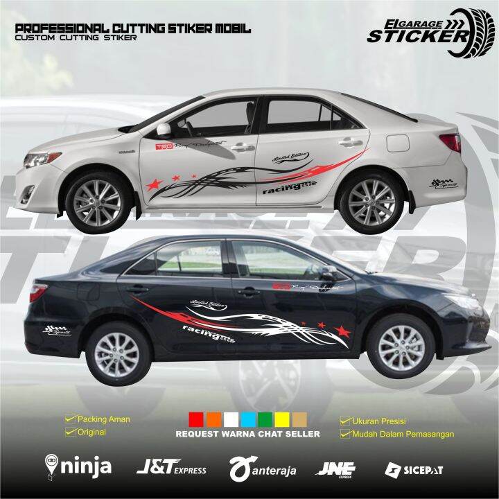 Stiker mobil sedan vios civic camry stiker cutting variasi body samping ...
