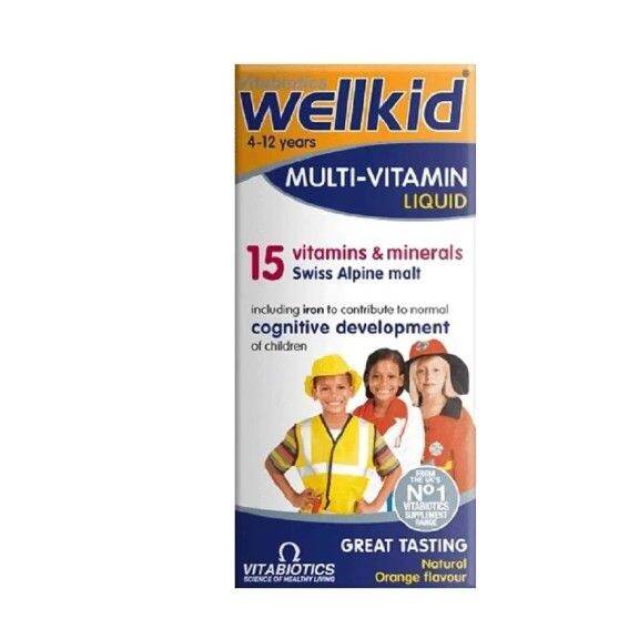 VITABIOTICS Wellkid Multi-Vitamin Liquid Swiss Alpine Malt Natural ...