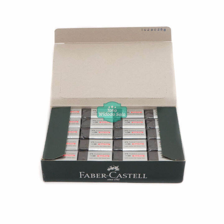 Penghapus Pensil Faber Castell Kecil Hitam Setip Dust Free 2B - 1 Box ...