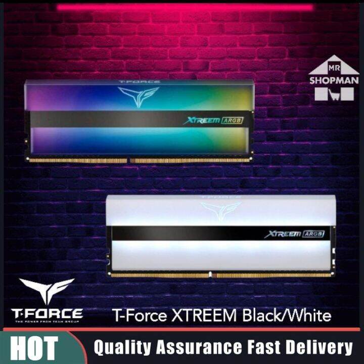 【Promotional price】 Teamgroup TForce XTREEM White / Black ARGB 16Gb ...