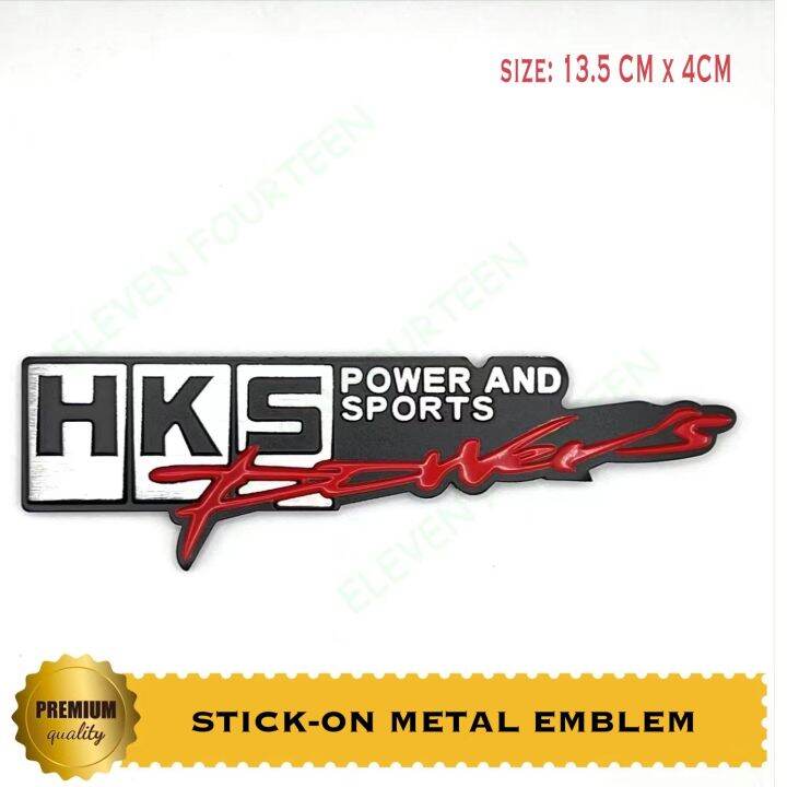 HKS Power and Sports 3D Metal Emblem Badge Decal | Lazada PH