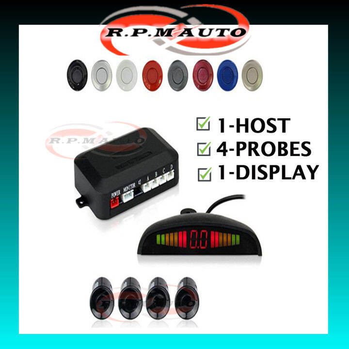 4-eye car buzzer reversing radar LED crescent buzzer 4 detection radar ...