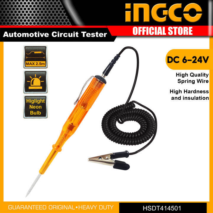INGCO Test Pencil AC 100 - 250V | DC6V-12V-24V Automotive Circuit Test ...