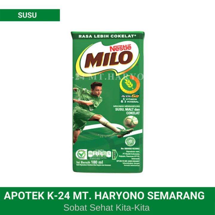 Milo Activ Go UHT 180 ml / Susu Coklat | Lazada Indonesia