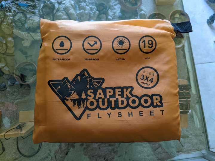 Flysheet Sapek Outdoor 3x4m | Lazada Indonesia