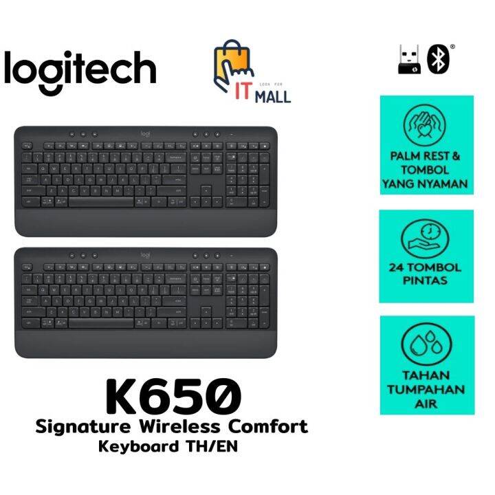 คีย์บอร์ด LOGITECH K650 Signature Wireless Comfort Keyboard TH/EN ...