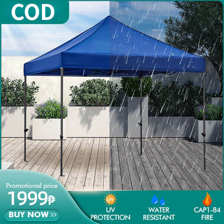 【3X3M】Retractable tent Heavy duty canopy tent Sunshade Waterproof car ...
