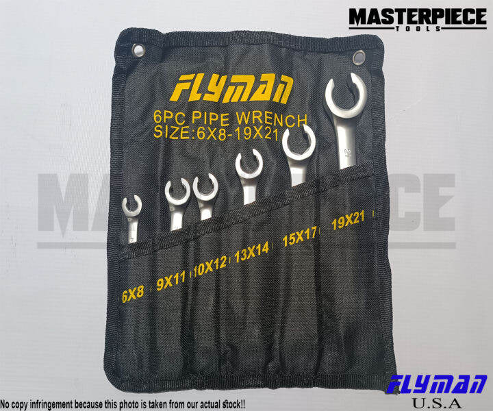 Flyman 6 Pcs. Tube Wrench Set (Flare Nut Wrench) | Lazada PH