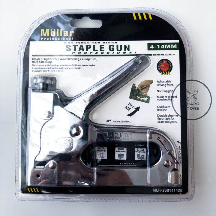 Mollar staples steples tembak 3 in 1 4 - 14 mm staple stapler gun ...