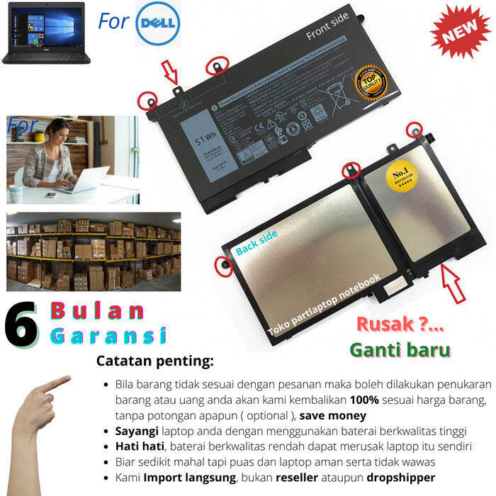 Baterai Dell Inspiron 14-5491 - original battery | Lazada Indonesia Baterai Dell Inspiron 14-5491 - original battery | Lazada Indonesia
