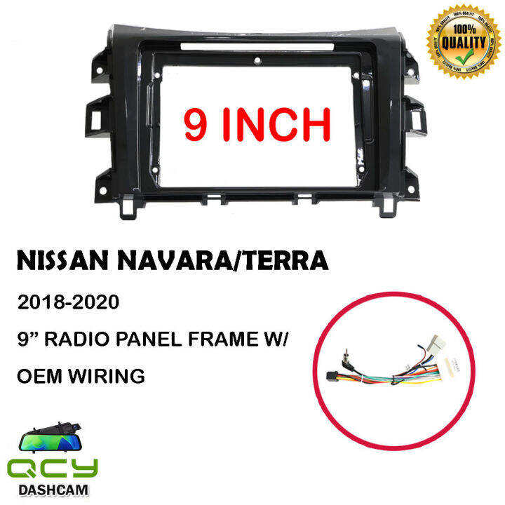 9 Inch Car Fascia for Nissan Navara/Terra 2018-2020 Head Unit Fascia ...