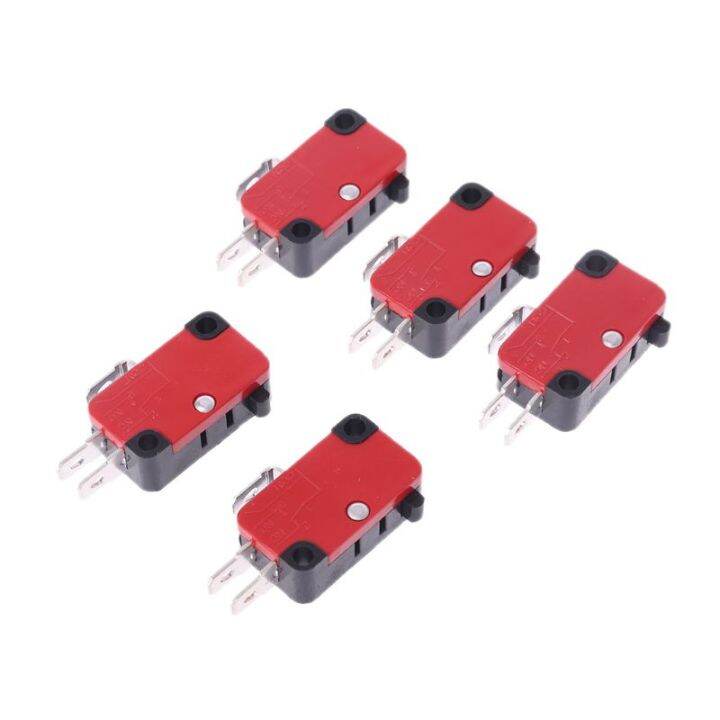 5Pcs 250V 16A Safety Micro Limit Switch V-15-1C25 Roller Lever Snap ...