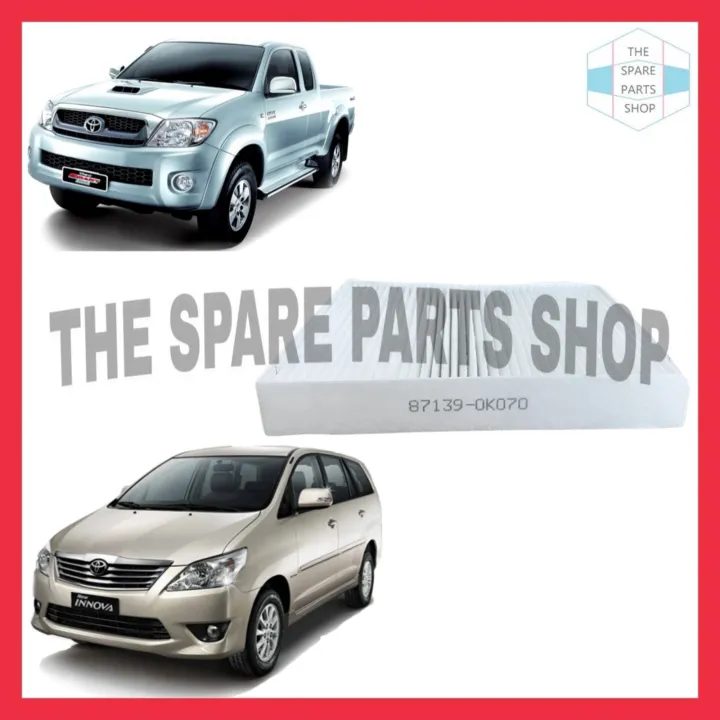 TOYOTA HILUX KUN25 VIGO INNOVA TGN51 CABIN AIRCOND FILTER (SLANTING ...