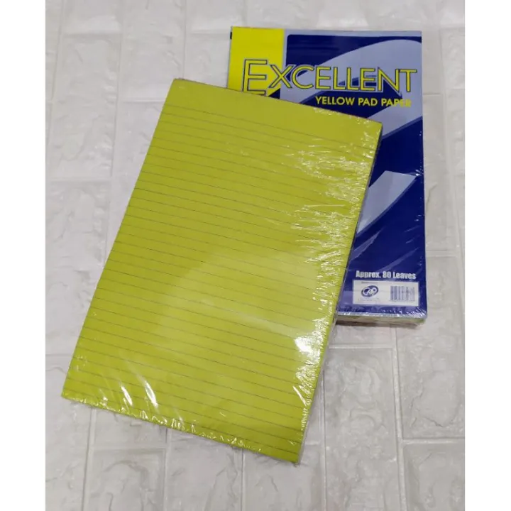 N])10pad/ream EXCELLENT YELLOW PAD 80LVS. | Lazada PH