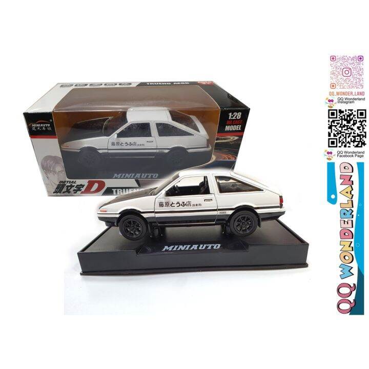 MINIAUTO Diecast Car Initial D Toyota Trueno AE86 Model Pull Back Car ...