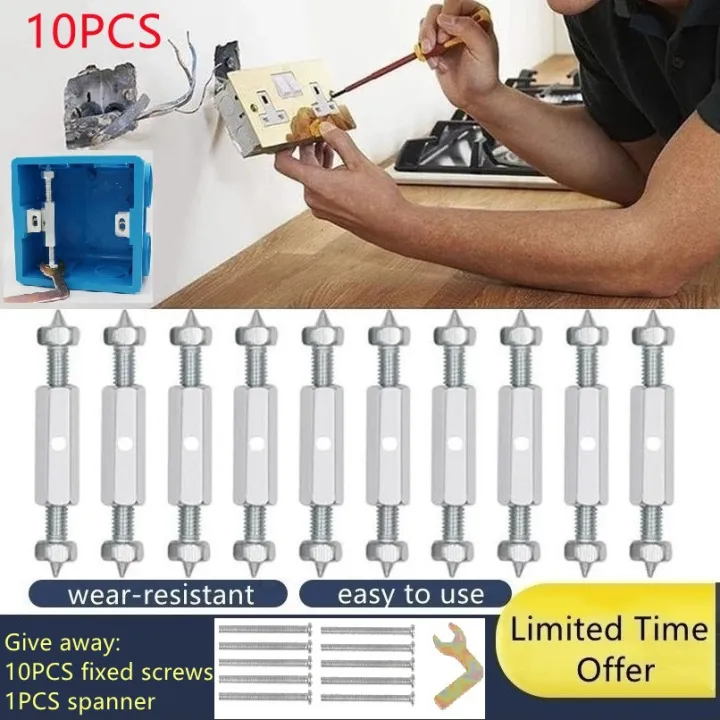 Switch Socket Support Rod Wall Mount Cassette Screws Switch Box Repair ...