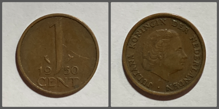 Netherlands Coin, 1 Cent 1950, (Queen Juliana). | Lazada