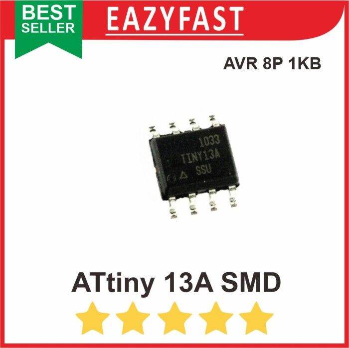 IC Atmel ATTiny13A SMD ATTiny13 ATTiny AT Tiny 13A 13 A Chip Micro uC | Lazada Indonesia