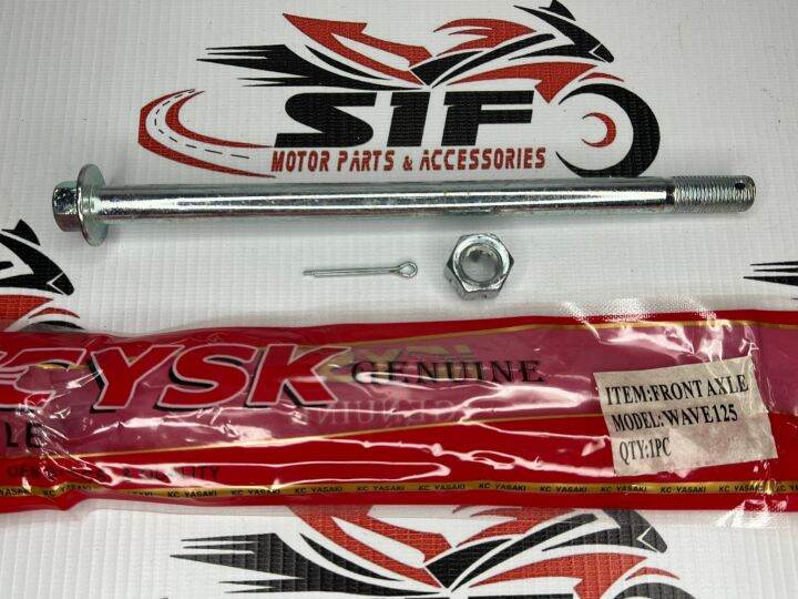 FRONT AXLE HONDA WAVE 125 STOCK YSK BRAND | Lazada PH
