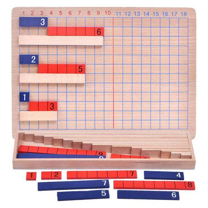 Montessori Addition And Subtraction Board Wooden Montessori Math Toys ...