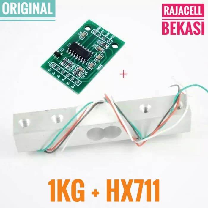 Weight Sensor Load Cell 1Kg Sensor Berat + HX711 24bit Driver | Lazada ...