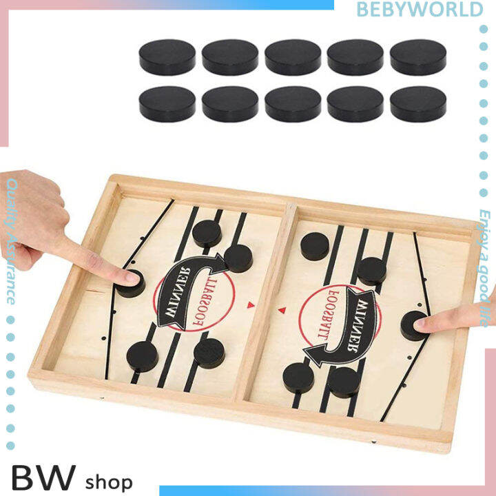Wooden Bounce Chess Table Ice Hockey Bumping Chess Two Person War ...