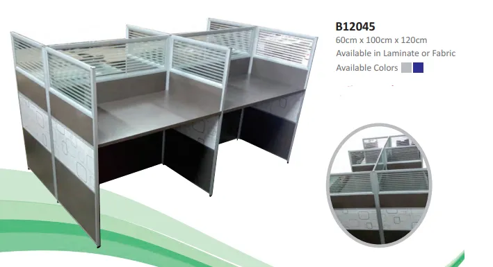 FLRCC 4 Seater Modular Workstation with Glass | Lazada PH