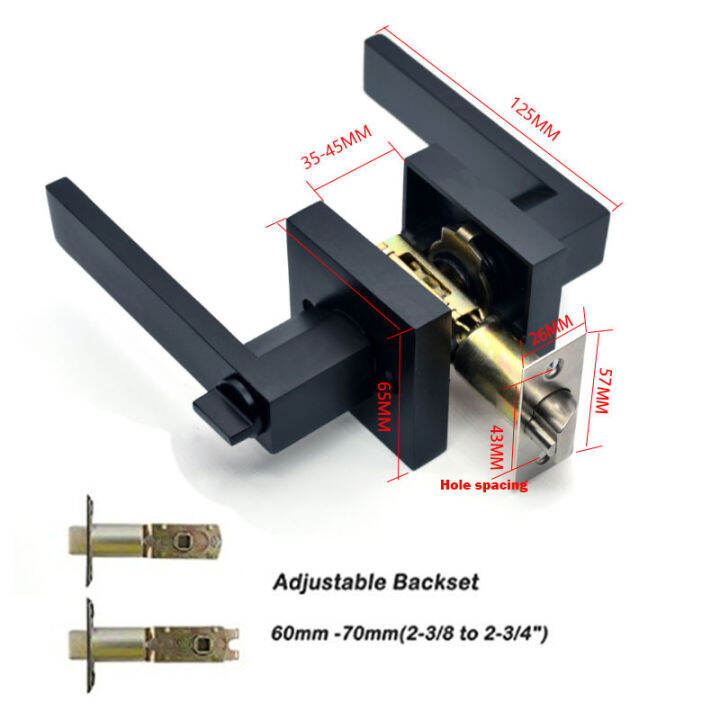 【Manila Stock, COD】Aluminium Alloy Main Door Lock Silent Door Handle ...