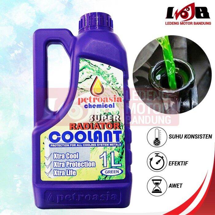 Petroasia Air Radiator Coolant 1 Liter Cairan Pendingin Motor Mobil ...