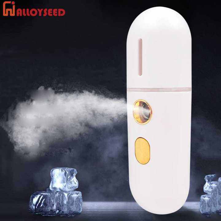 USB Mist Facial Sprayer Humidifier Rechargeable Nebulizer Face Steamer ...