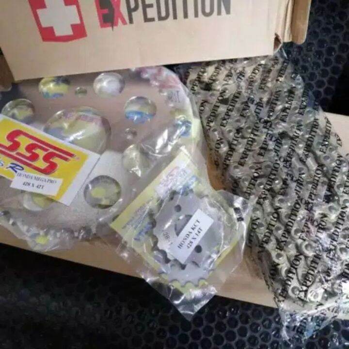Gir set motor kawasaki klx 150 gear klx d tracker sss rantai expedition ...