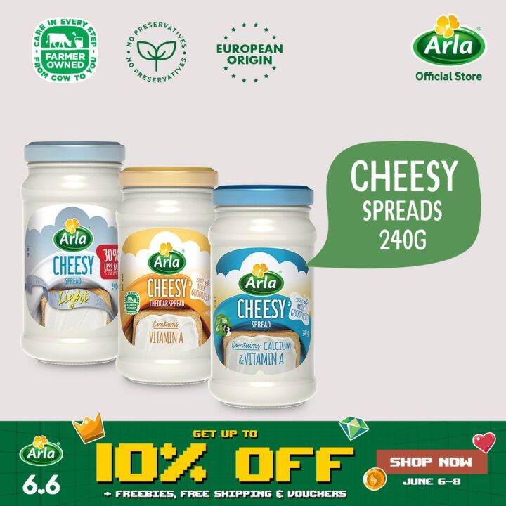 Arla Cheesy Spread 240g All Variants | Lazada PH