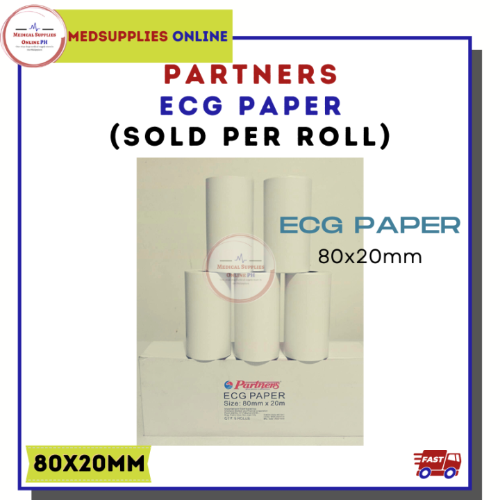 ECG Paper Electro Cardiograph Recording Thermal Paper 1 Roll (80mmx20mm ...